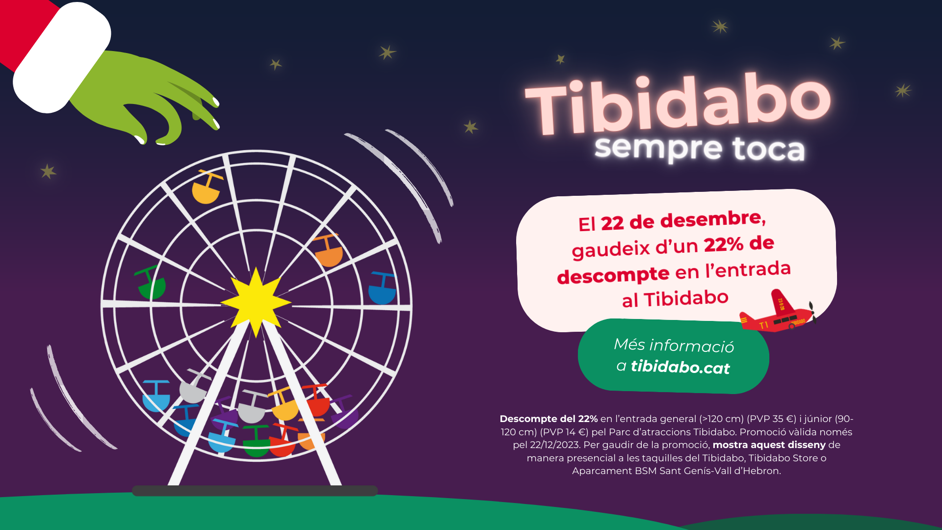 Promoción 22 de diciembre | Parque de atracciones Tibidabo